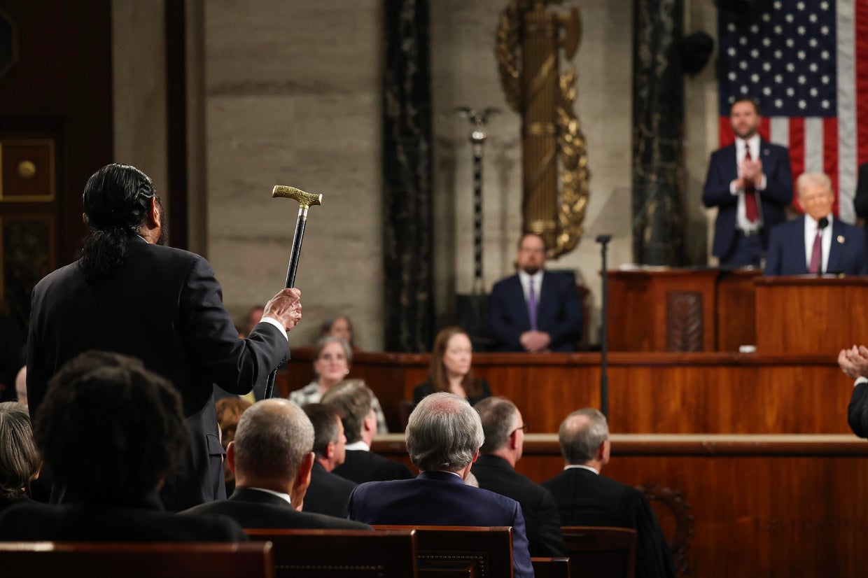 House censures Rep. Al Green for outburst during Trump speech - CBS News