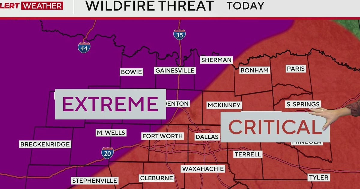 Wildfire threat extreme in parts of North Texas - CBS Texas