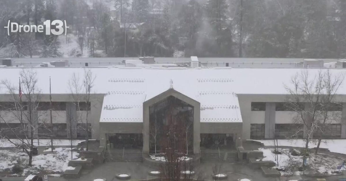 Grass Valley sees first snow of year during late winter storm - CBS ...