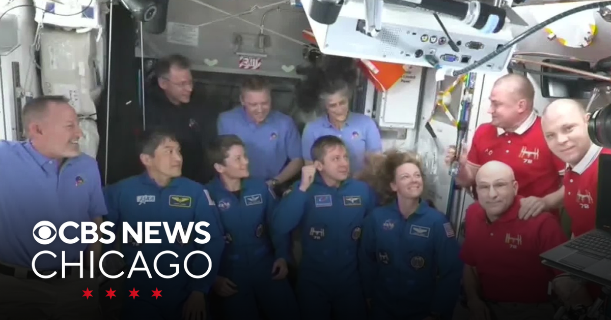 Space X Dragon with four Crew 10 members docked at International Space ...