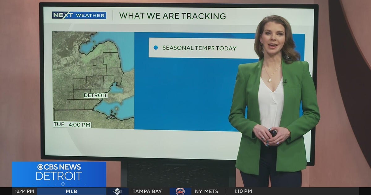 Seasonal Temperatures Today - CBS Detroit