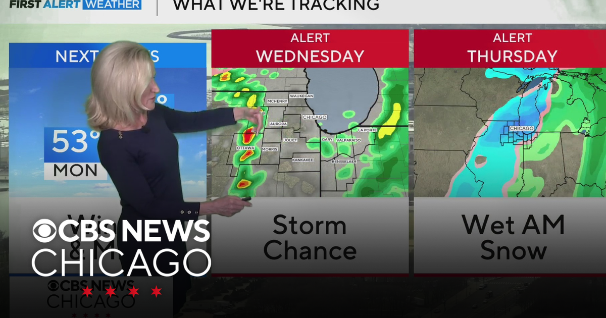 Storm chances on Wednesday in Chicago - CBS Chicago