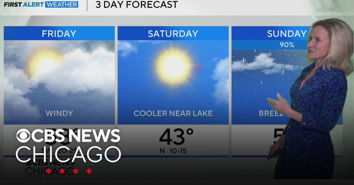 Highs near 60 degrees in Chicago on Friday - CBS Chicago