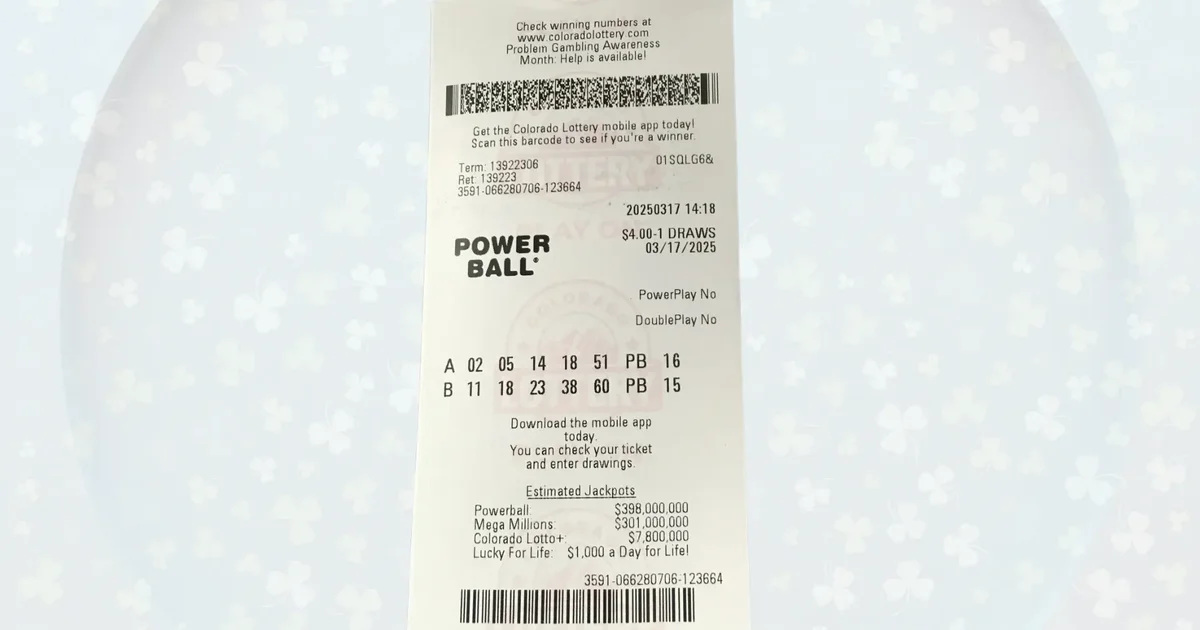 Man from Pueblo, Colorado, wins $1 million Powerball prize on St ...