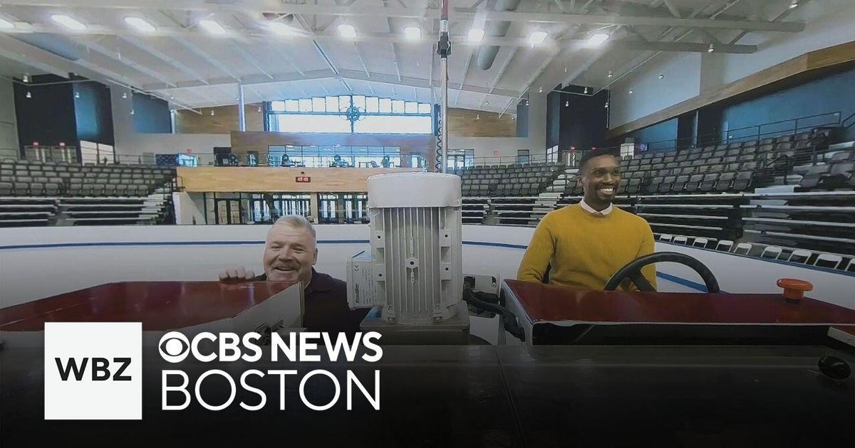 What's it like to drive an ice re-surfacer? Here's what a WBZ ...