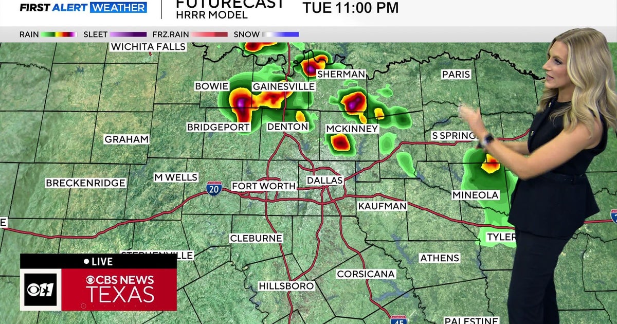Storms move through North Texas bringing strong winds, hail chances ...