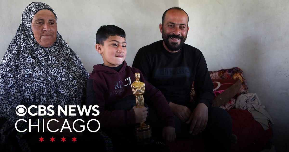 Oscar-winning Palestinian director Hamdan Ballal speaks after being ...