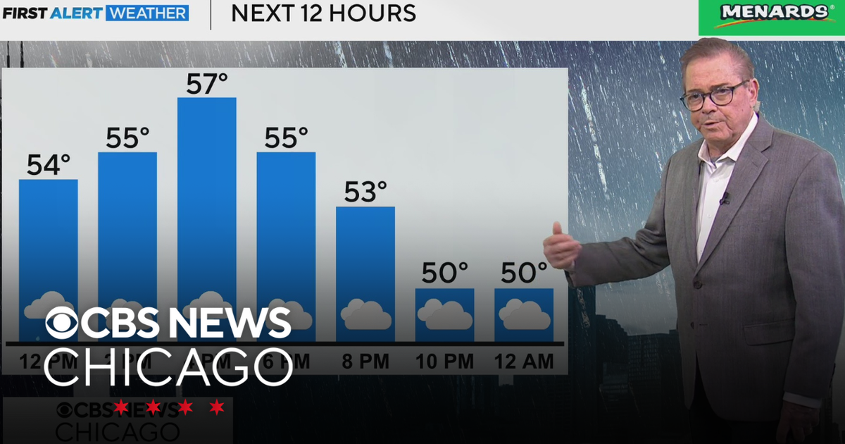 Mostly cloudy ahead of overnight showers, thunder in Chicago - CBS Chicago