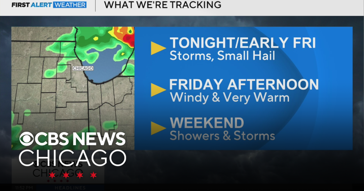 Storms overnight, showers and storms this weekend in Chicago - CBS Chicago