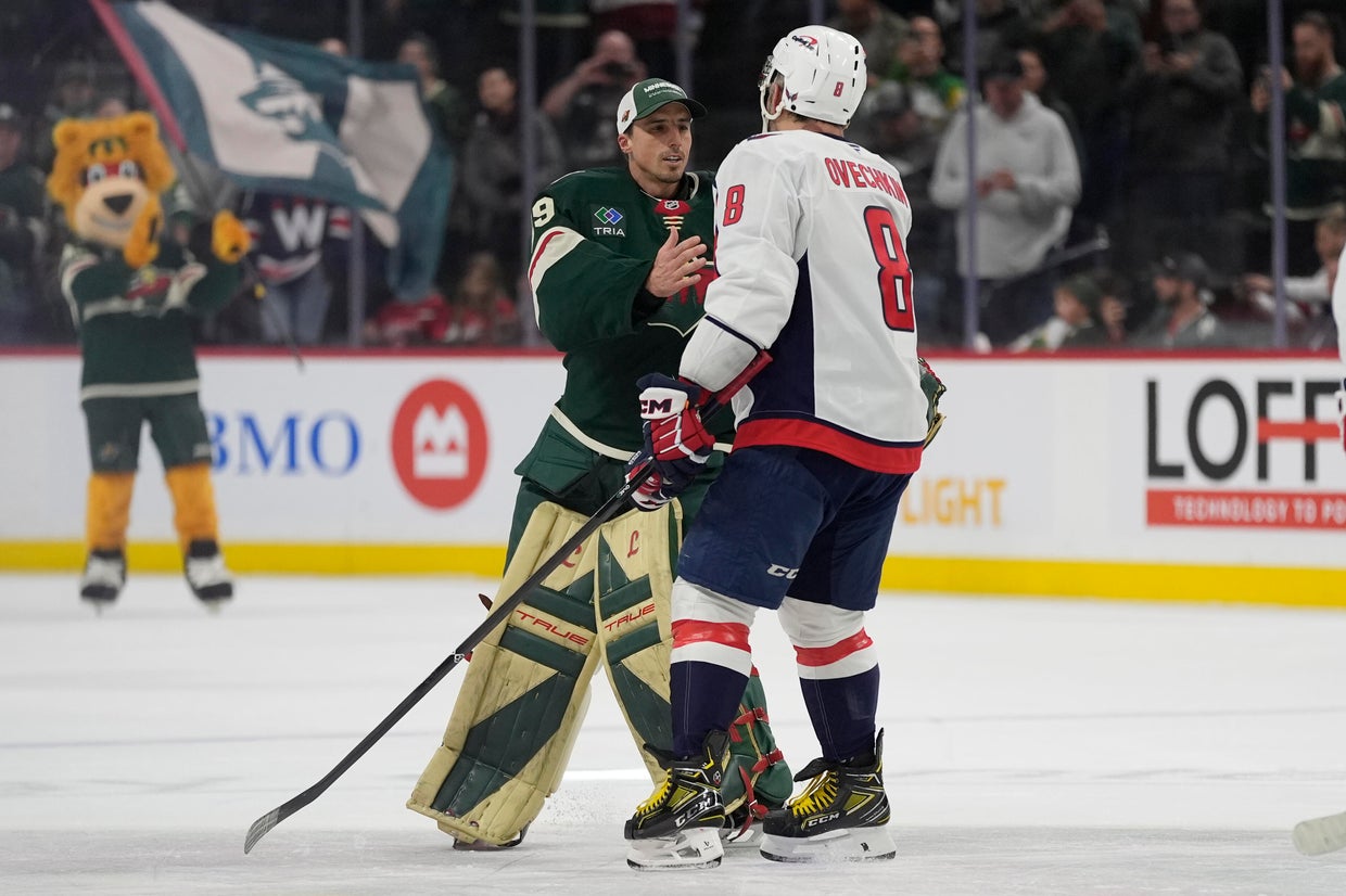 Capitals honor Wild's Fleury with special postgame handshake line - CBS ...