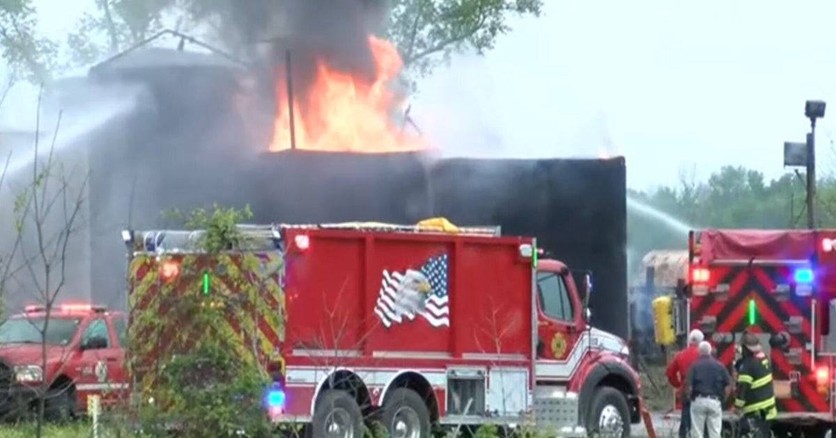 Tanker fire in Louisiana may have started after lightning strike - CBS News