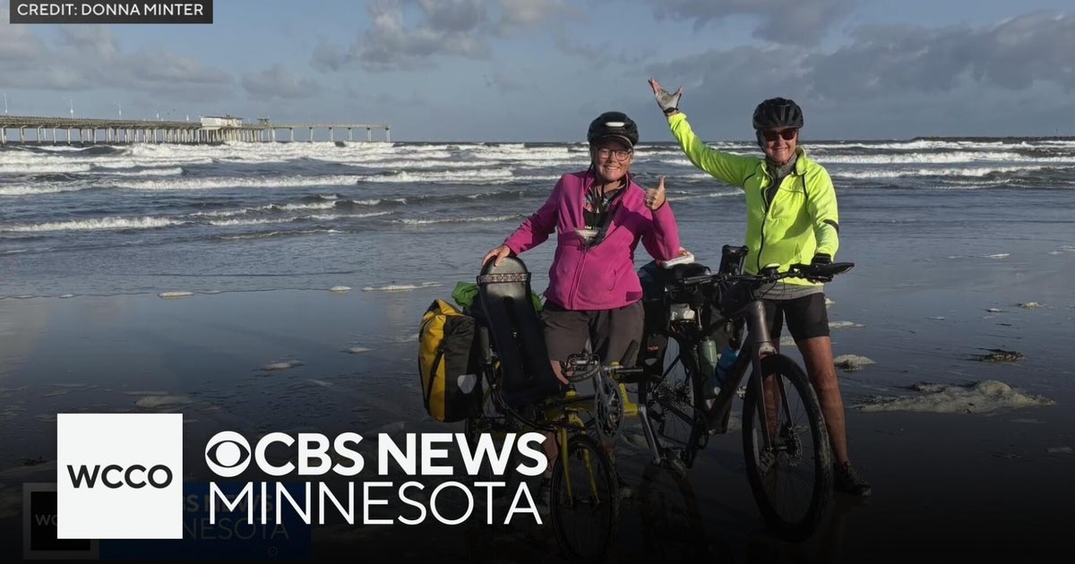Why are these two grandmas biking across America? - CBS Minnesota