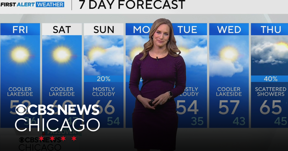 Mostly sunny, cooler lakeside in Chicago - CBS Chicago