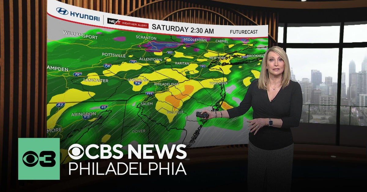 Thunder, up to 2 inches of rain in weekend forecast for Philadelphia ...