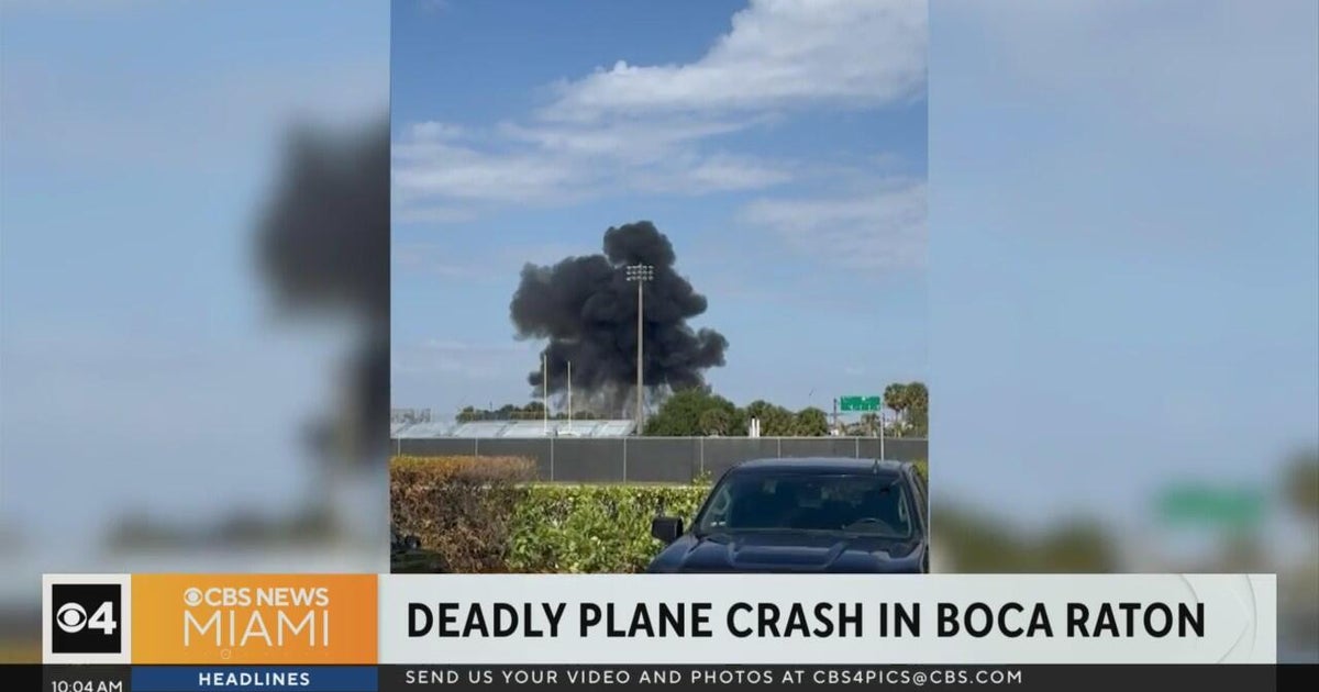 Deadly Boca Raton plane crash leaves 3 dead - CBS Miami