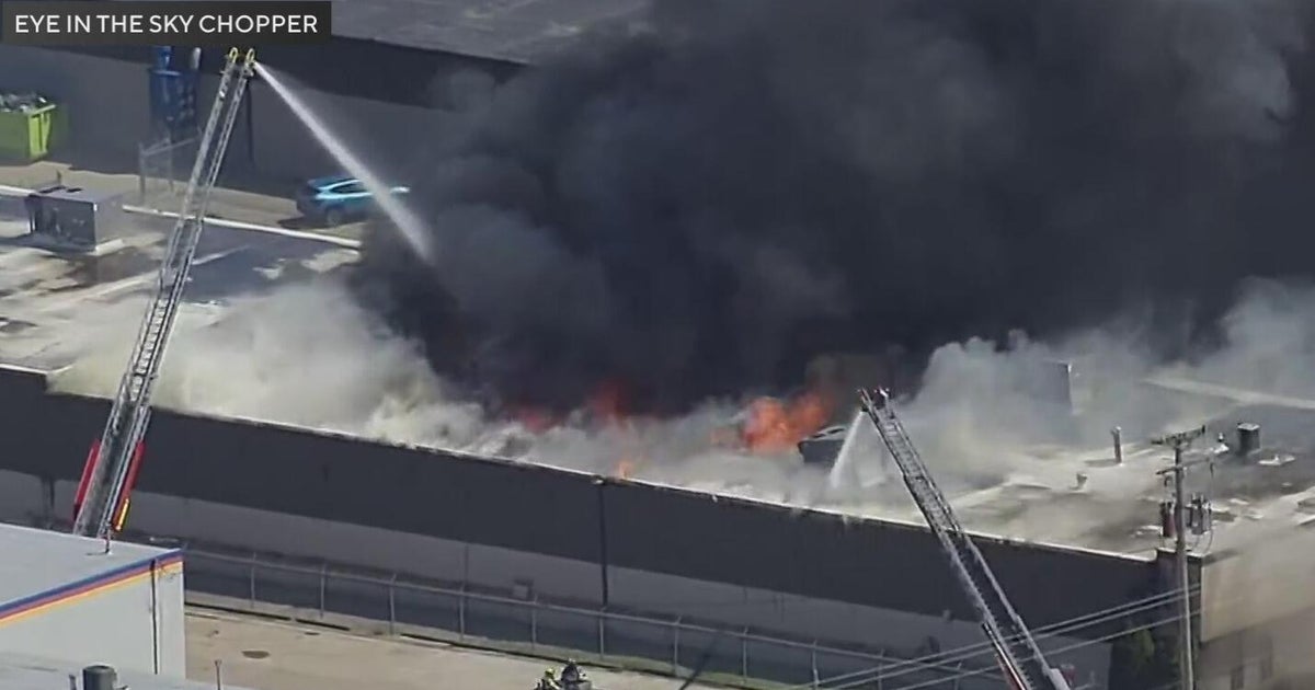 Roseville fire crews battle fire at RCO Engineering - CBS Detroit