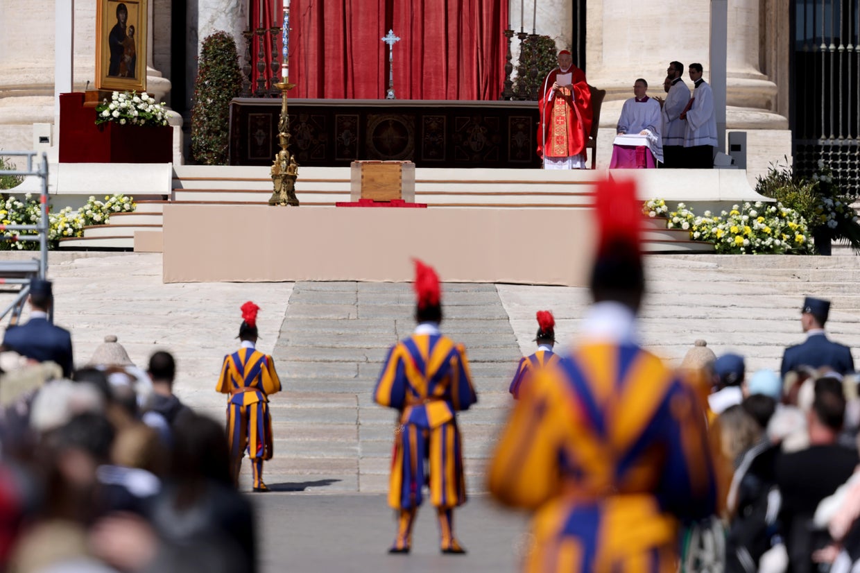 See photos of Pope Francis' funeral and procession as pontiff is laid ...