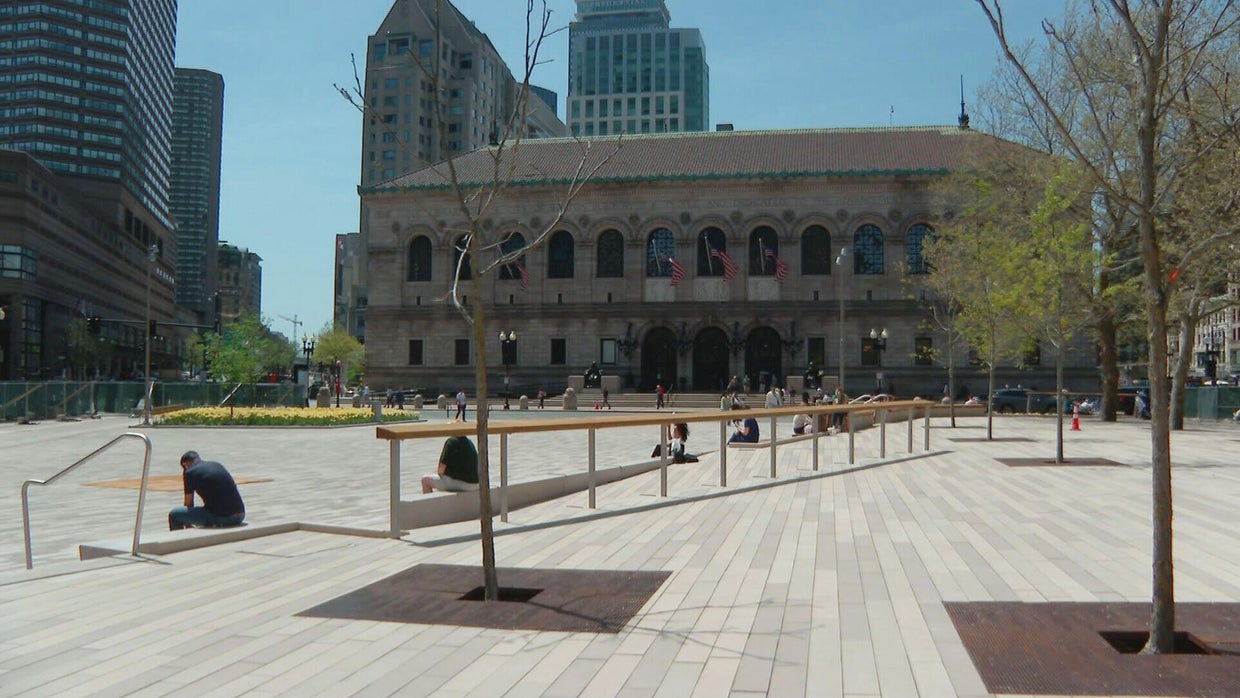 Copley Square Park in Boston not as green as it used to be, replaced ...