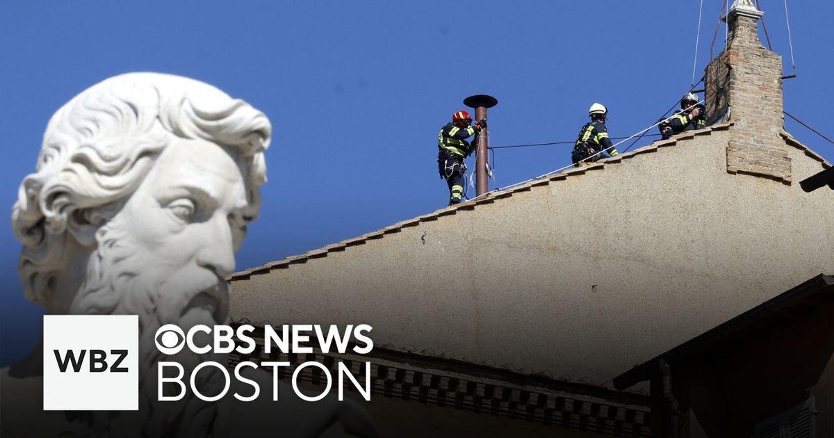 Iconic chimney installed at Sistine Chapel for upcoming conclave - CBS ...