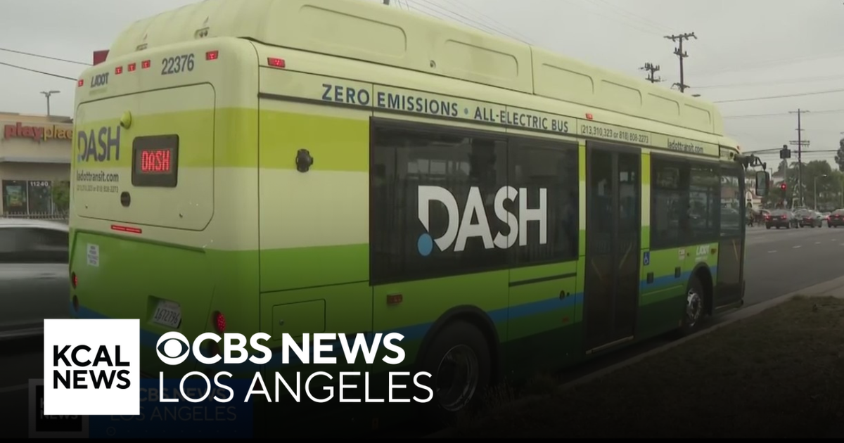 DASH launches new route in Pacoima with all-electric buses - CBS Los ...
