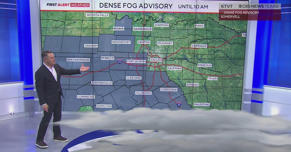Dense fog advisory in effect Wednesday morning in North Texas - CBS Texas
