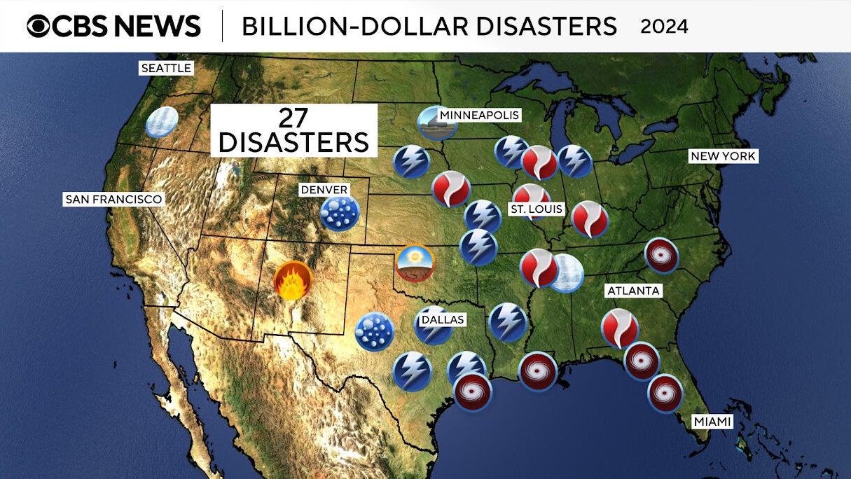 NOAA ending its "billion-dollar disasters" database - CBS News