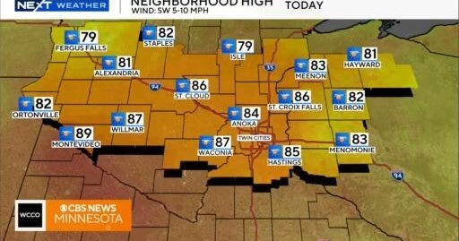 NEXT Weather: 5 a.m. report for Minnesota on May 9, 2025 - CBS Minnesota