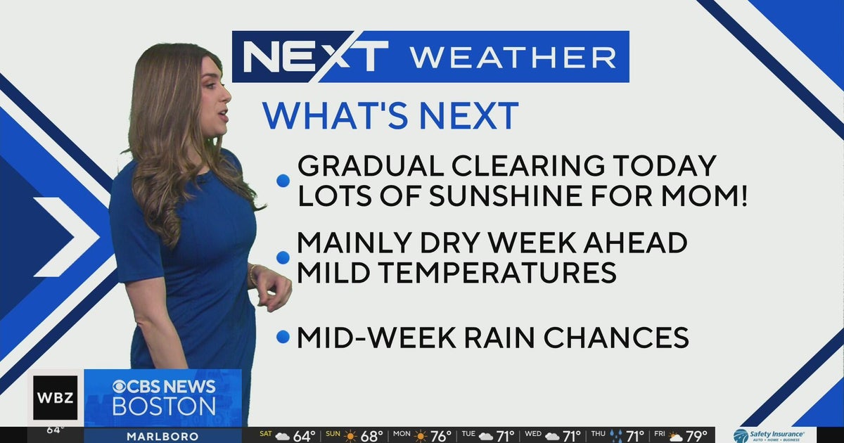 Next Weather: WBZ evening forecast for May 10, 2025 - CBS Boston