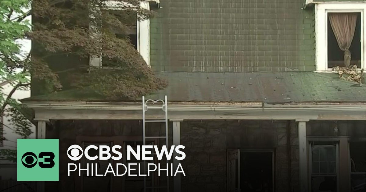 Crews battle house fire in Yeadon, Delaware County - CBS Philadelphia