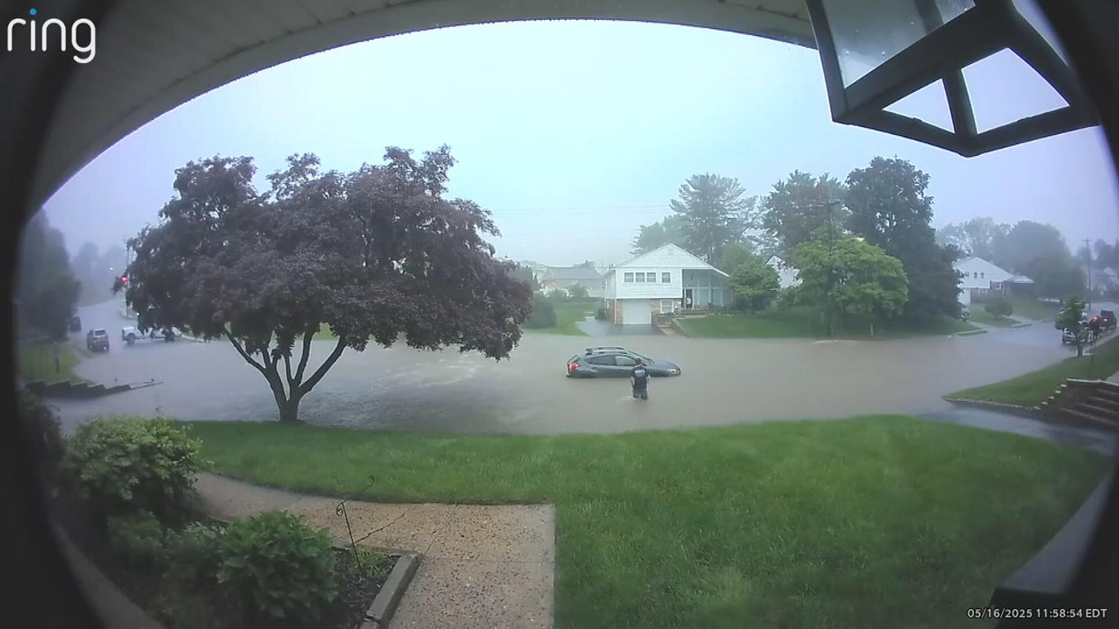 Video shows neighbor in Pennsylvania help rescue driver stranded in ...