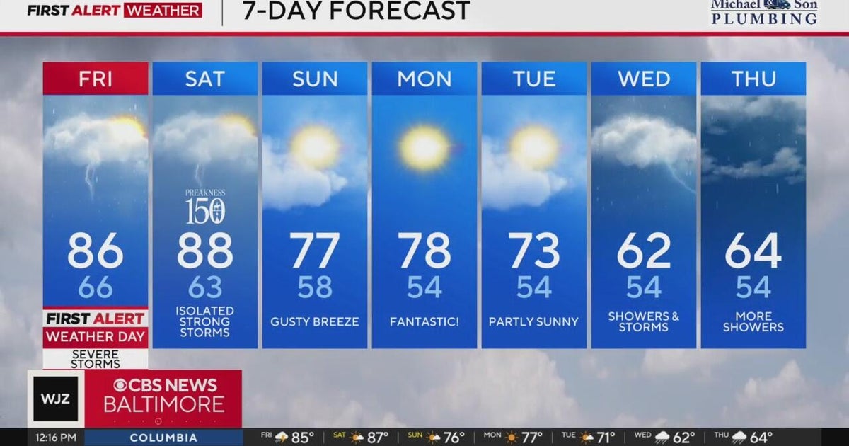 Alert day is in effect as severe storms are possible across Maryland ...