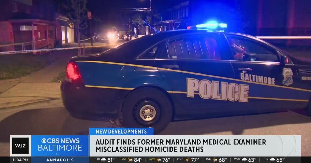 Audit finds former Maryland medical examiner misclassified homicide deaths - CBS Baltimore