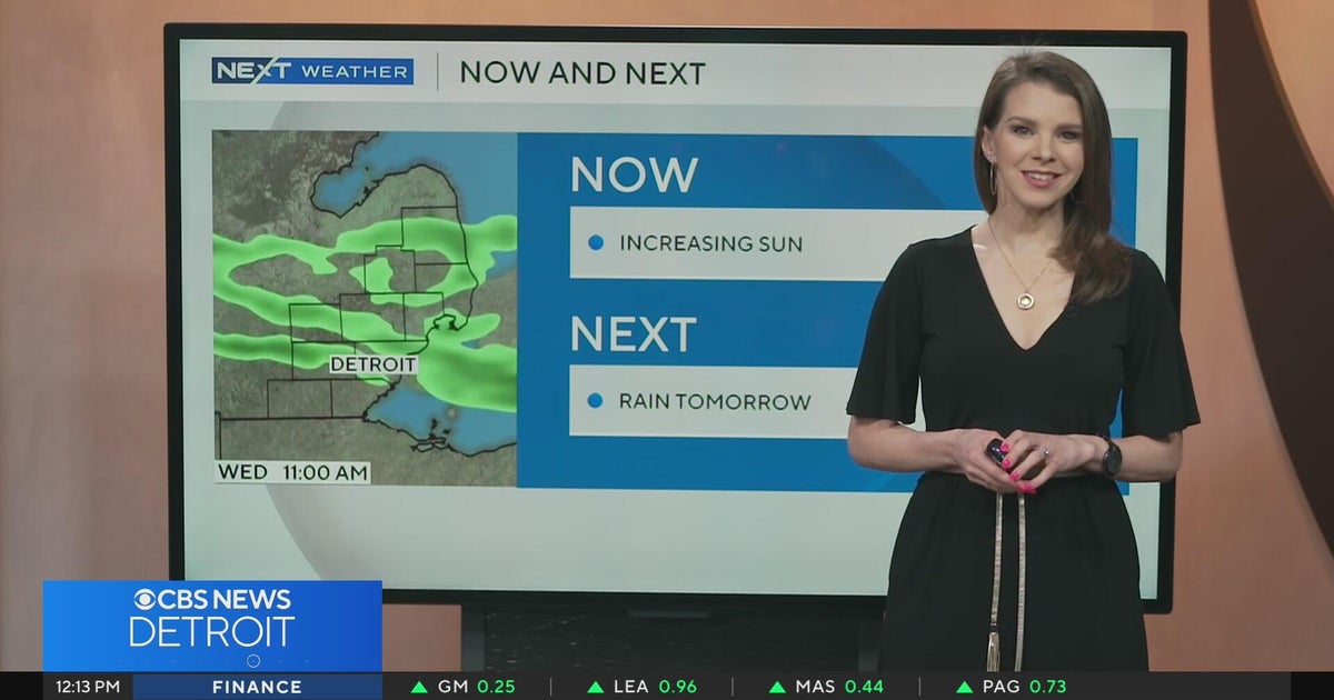Cool temps with some afternoon sunshine. - CBS Detroit