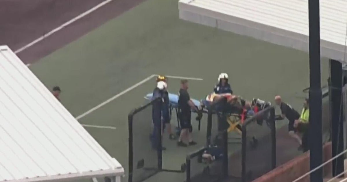 Hurst construction worker rescued after 20-foot fall into trench - CBS ...