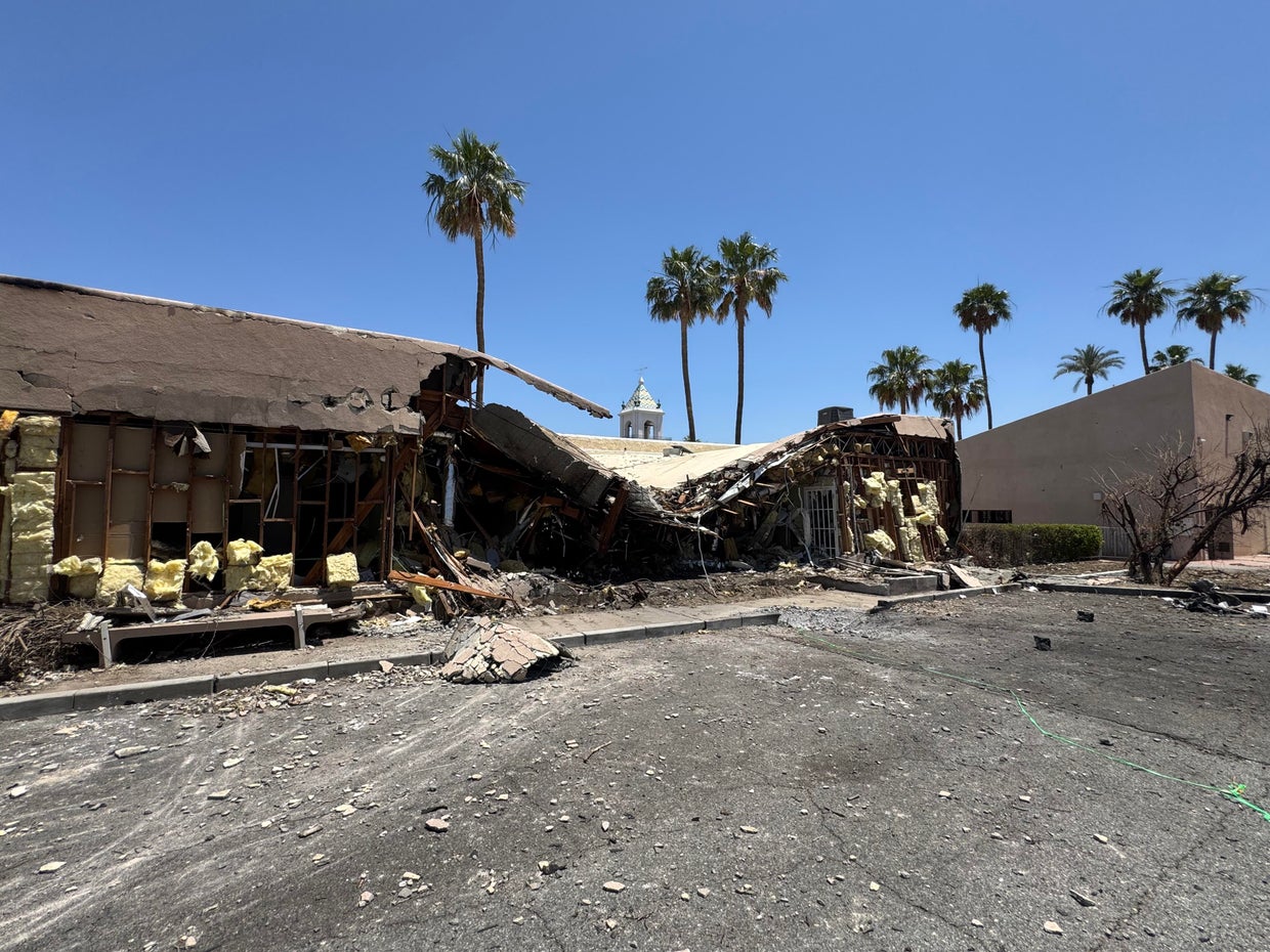 Photos show aftermath of Palm Springs fertility clinic bombing - CBS News