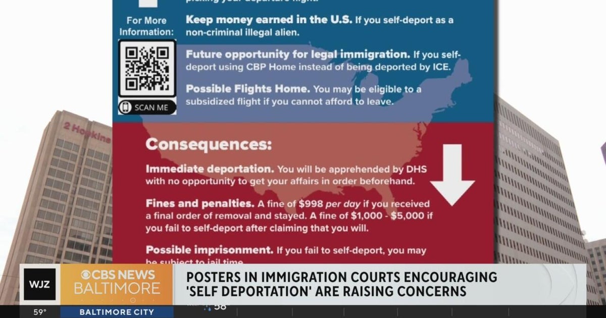 Posters in immigration court encouraging "self deportation" raising ...