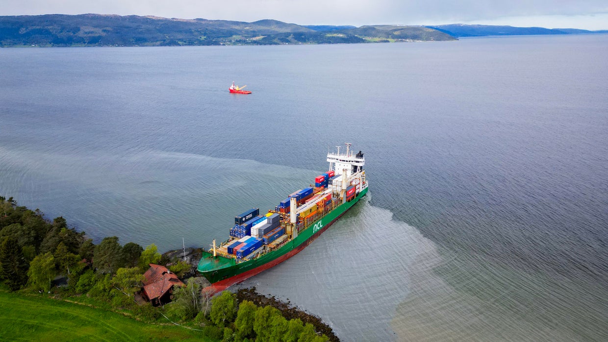 A 440-foot ship nearly hit a Norway cabin as its owner slept. The ...