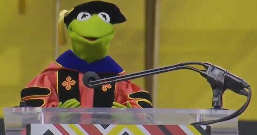 Kermit the Frog delivers commencement speech at University of Maryland ...