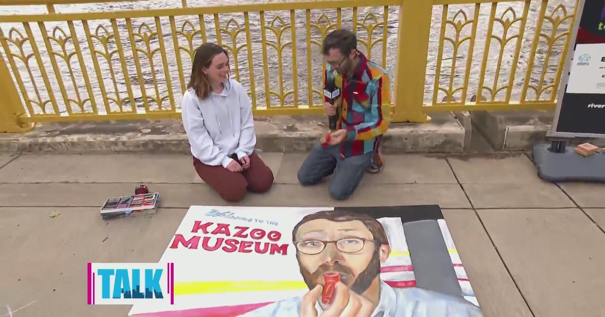 Watching the sidewalks turn to life a the Riverlife Chalk Fest - CBS ...