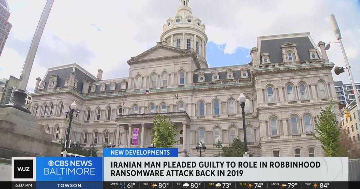 Iranian man pleads guilty to Baltimore cyberattack - CBS Baltimore