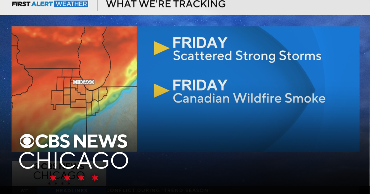 Scattered strong storms, Canadian wildfire smoke coming for Chicago ...