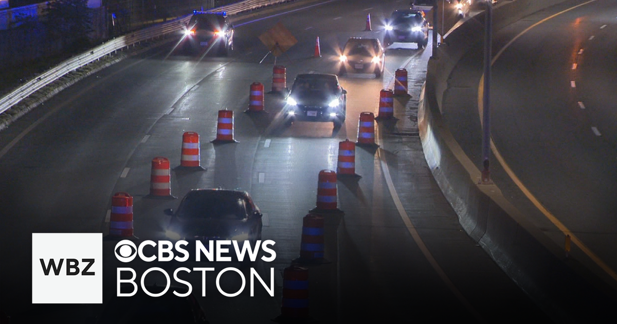 Closures begin on Mass Pike for bridge project - CBS Boston