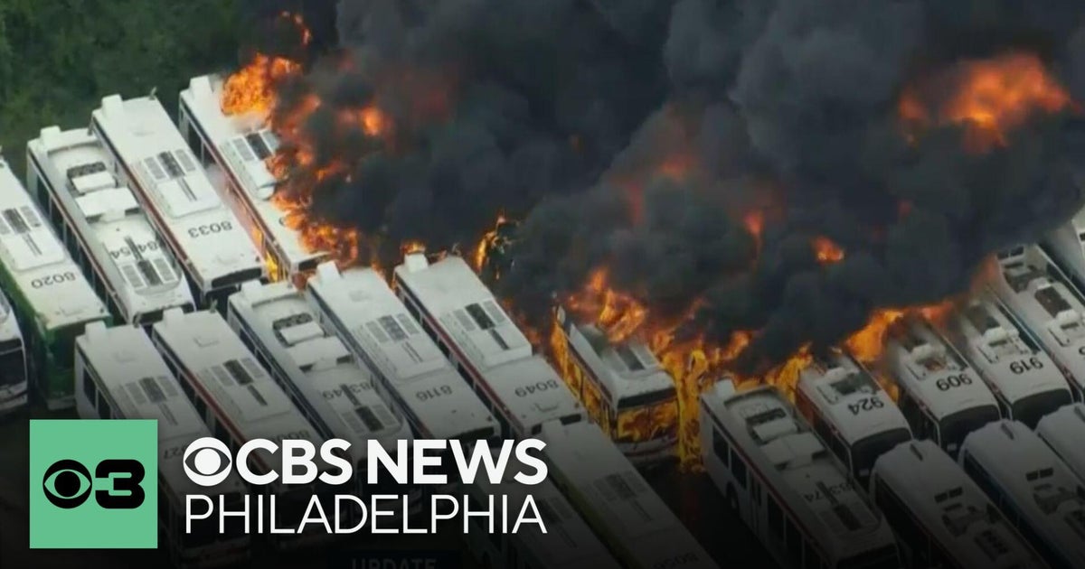 Battery in electric bus caused fire that engulfed 40 SEPTA buses in ...