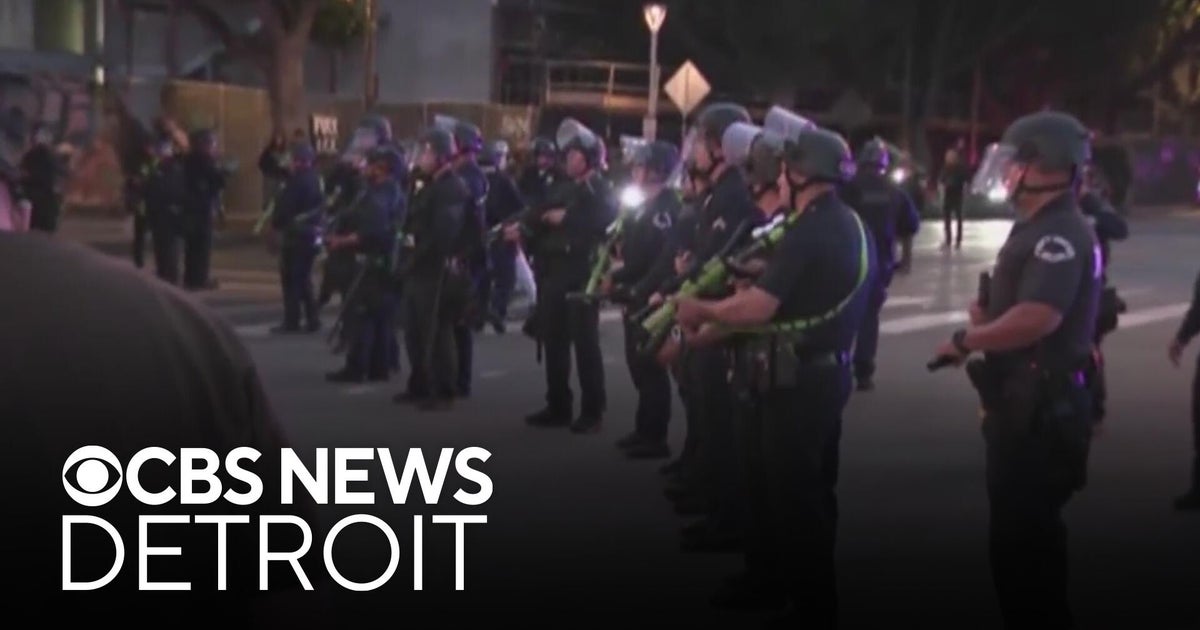Demonstrators in Los Angeles protest federal immigration operation ...