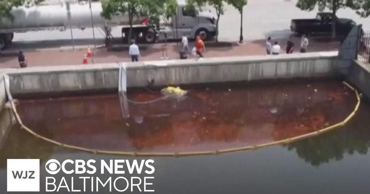 Baltimore's Harbor East roads back open near 5,000 gallon fuel spill cleanup - CBS Baltimore