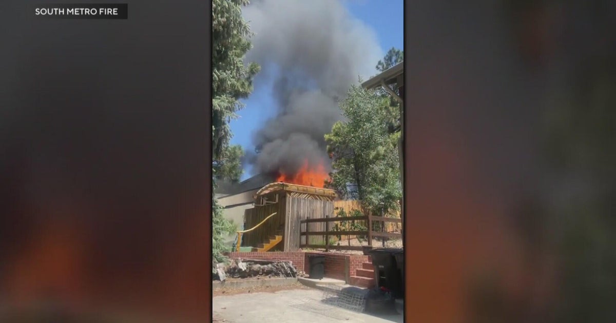 Pinery house fire leaves person hurt, dog dead - CBS Colorado