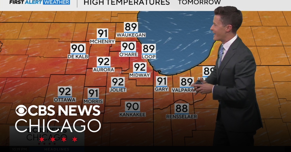 Highs to reach 90 in Chicago area on Wednesday - CBS Chicago