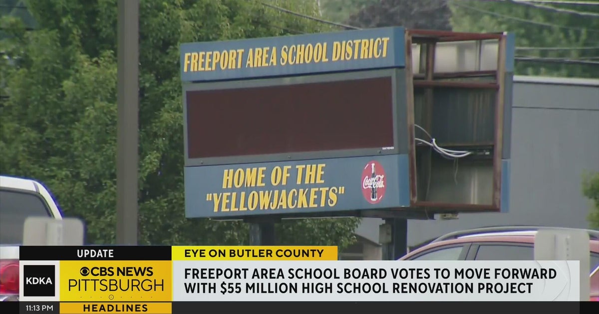 Freeport school board approves high school renovation - CBS Pittsburgh