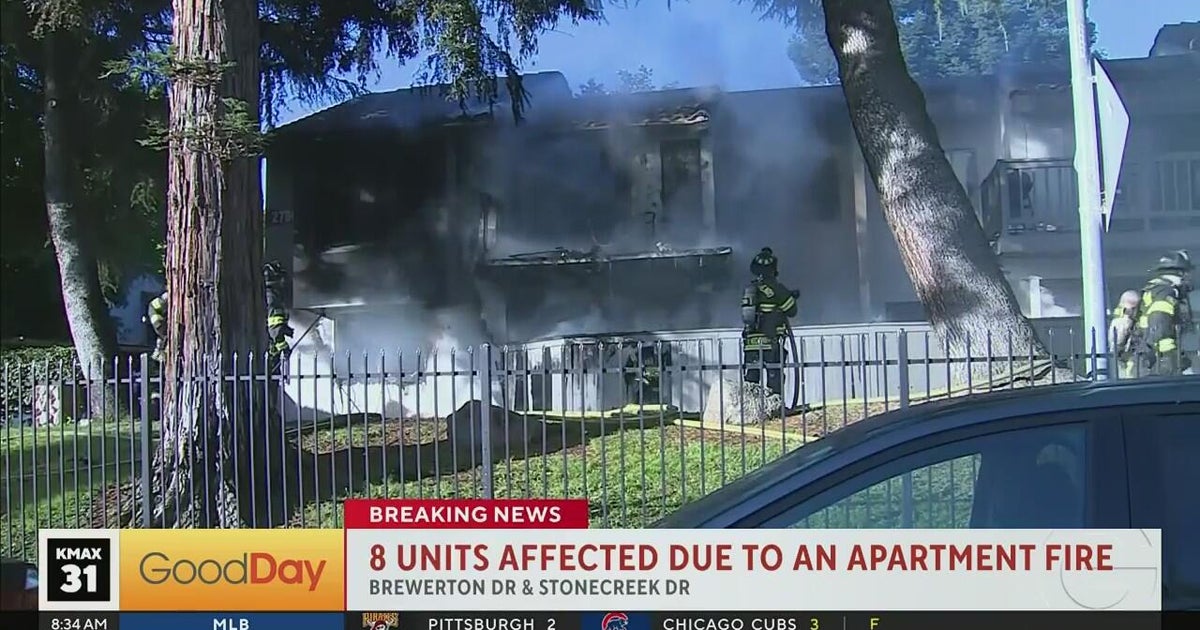 Several apartment units affected in Natomas apartment fire - CBS Sacramento