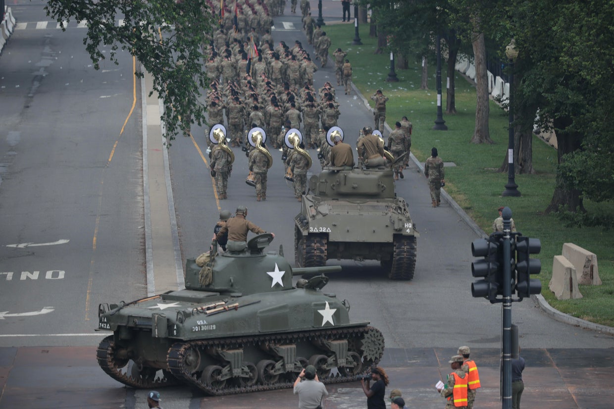 Trump military parade marks Army's 250th birthday in Washington, D.C ...